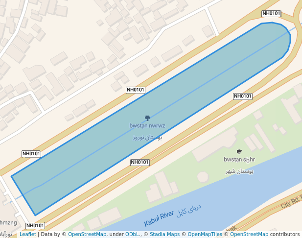 Park e Nawroz in Kabol | Map and Routes