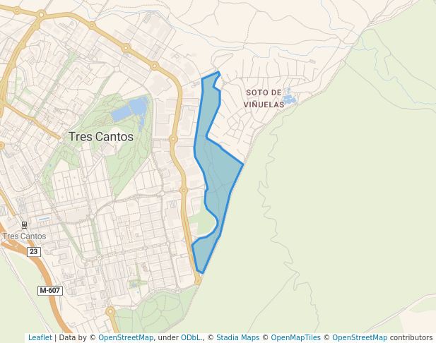 Parque Este in Tres Cantos | Map and Routes