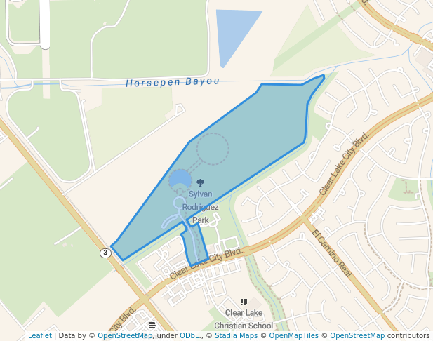 Sylvan Rodriguez Park in Houston | Map and Routes