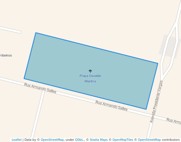 Praça Osvaldo Martins in Osvaldo Cruz | Map and Routes