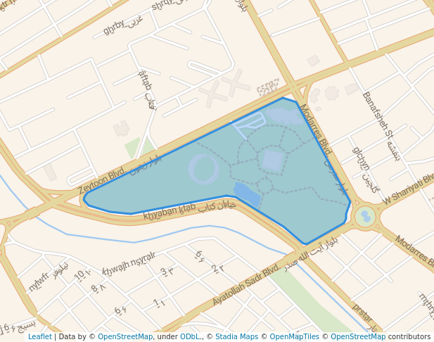 مجموعه تفریحی ریاست جمهوری in Rafsanjan | Map and Routes