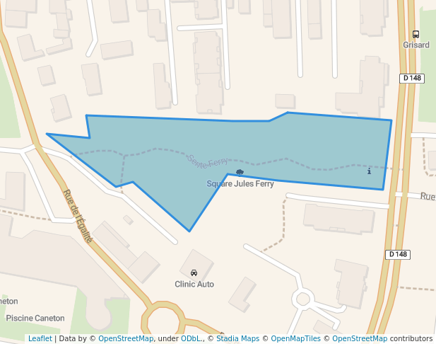 Square Jules Ferry in Saint-Priest | Map and Routes