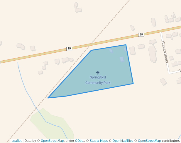 Springford Community Park in Otterville | Map and Routes