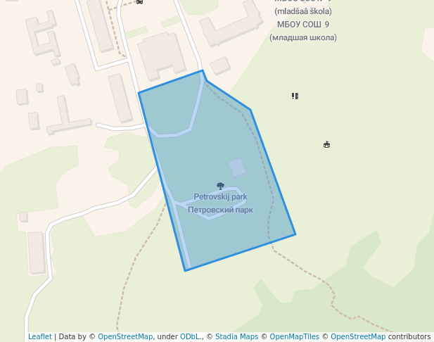 Петровский парк in Aleksin | Map and Routes