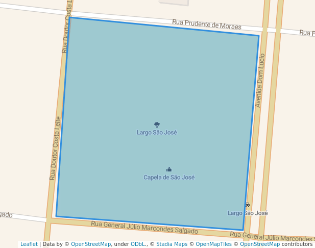 Largo São José in Botucatu | Map and Routes