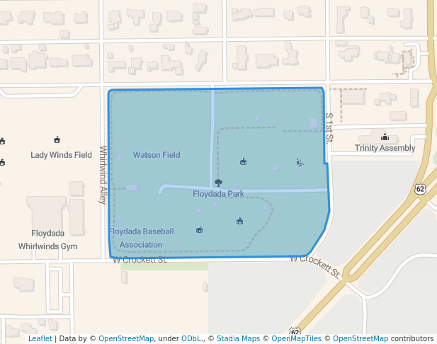Floydada Park in Floydada | Map and Routes
