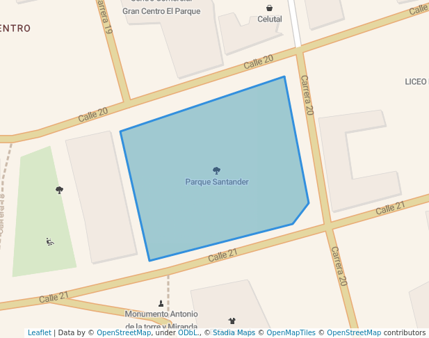 Parque Santander in Sincelejo | Map and Routes