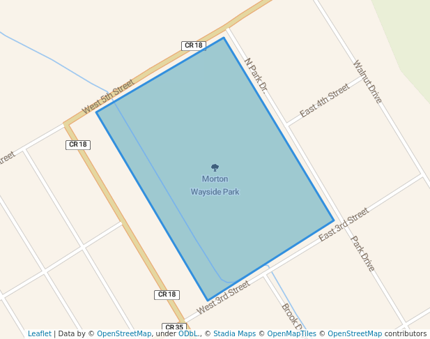 Morton Wayside Park in Morton | Map and Routes