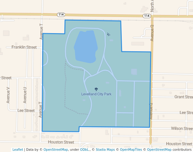 Levelland City Park in Levelland | Map and Routes