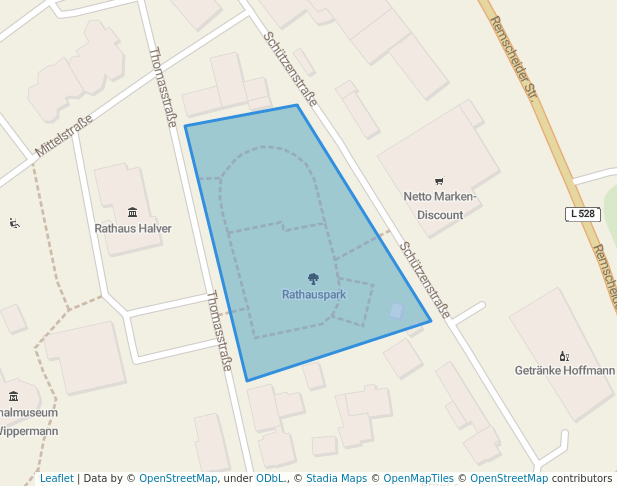 Rathauspark in Halver | Map and Routes