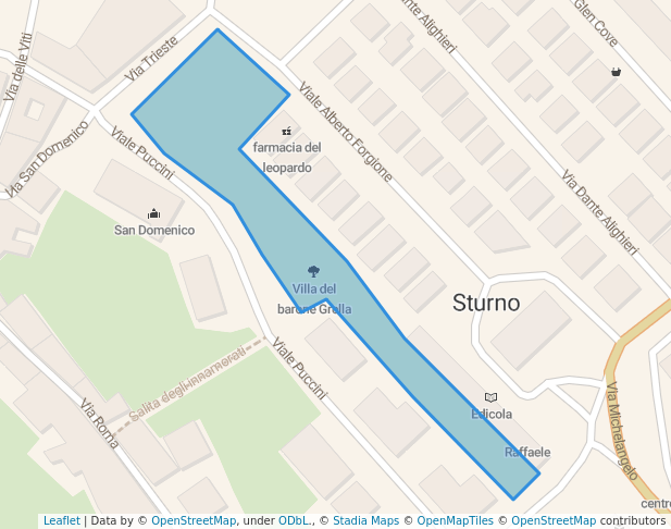 Villa del barone Grella in Sturno | Map and Routes