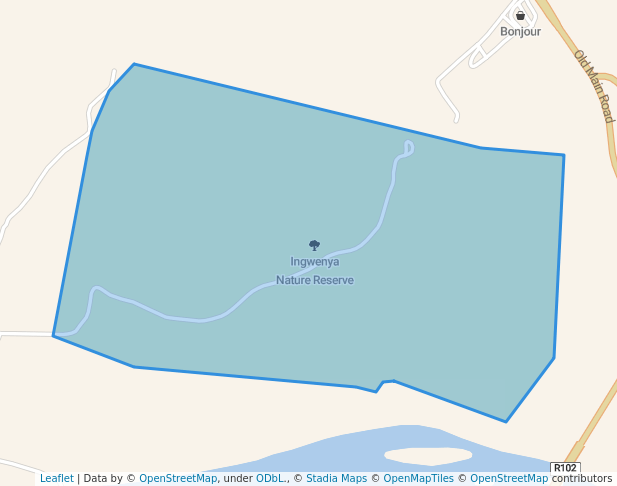 Ingwenya Nature Reserve in Mandini | Map and Routes