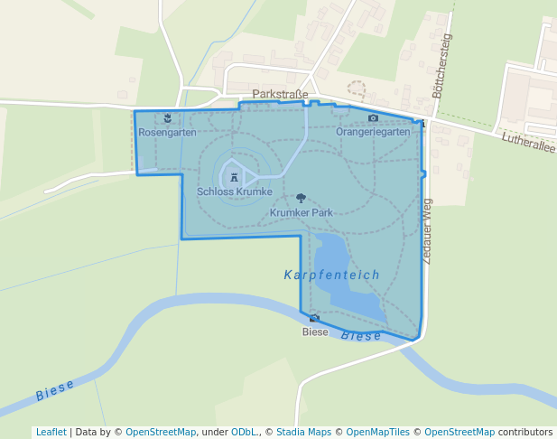 Krumker Park in Osterburg (Altmark) | Map and Routes