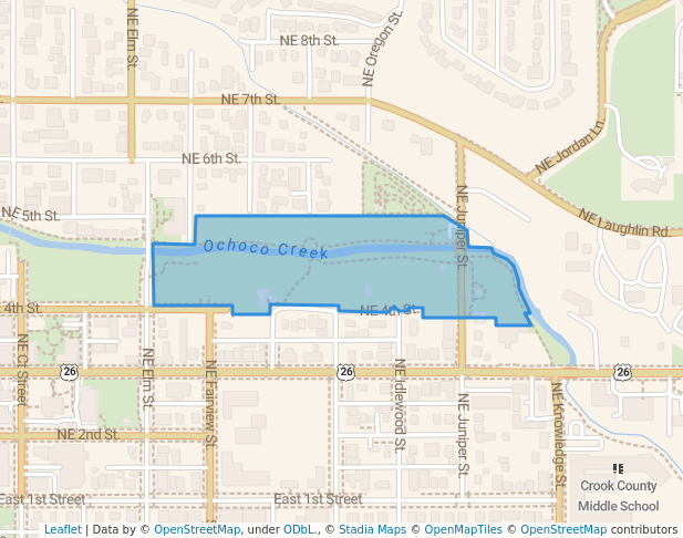 Ochoco Creek Park in Prineville | Map and Routes