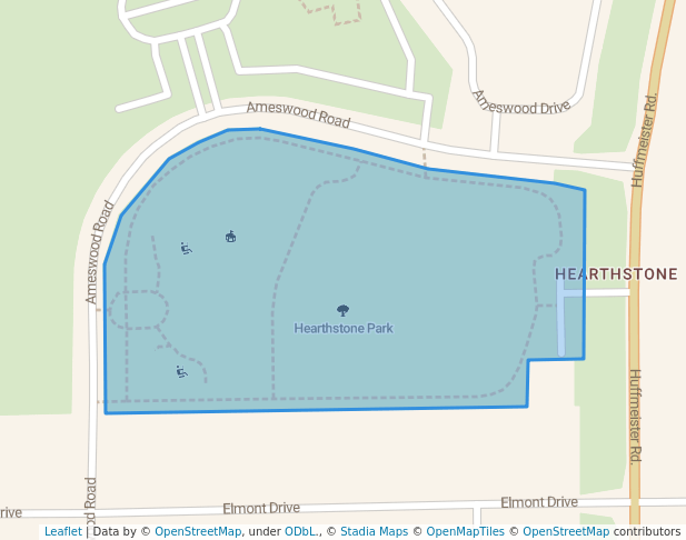 Hearthstone Park in Houston | Map and Routes