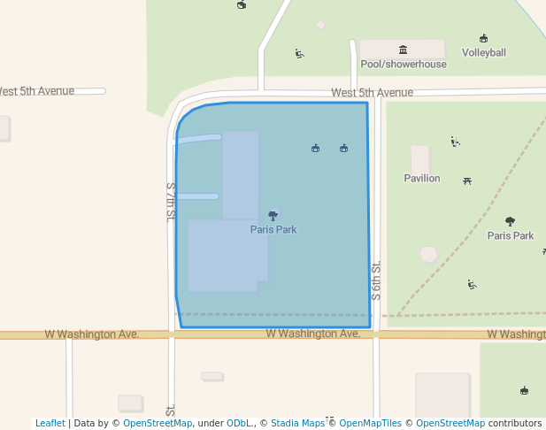 Paris Park in Arkansas City | Map and Routes