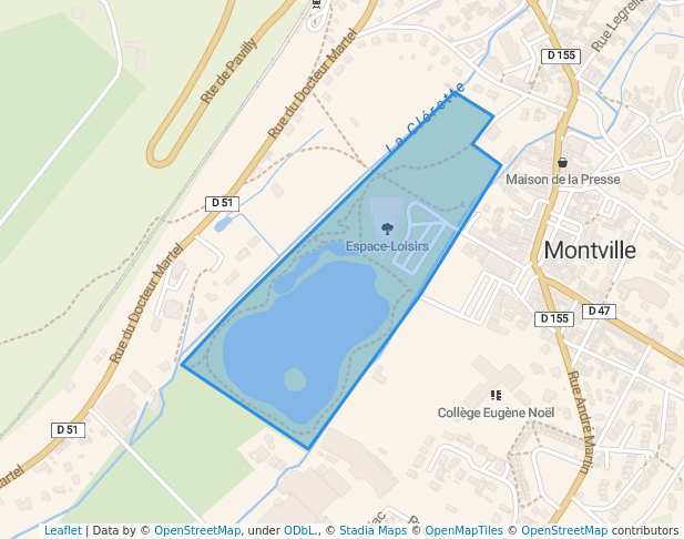 Espace-Loisirs in Montville | Map and Routes