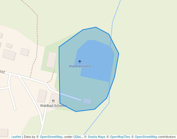 Waldbad Elend in Elend | Map and Routes