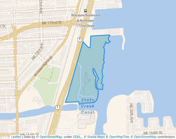East Greynolds Park in North Miami Beach | Map and Routes