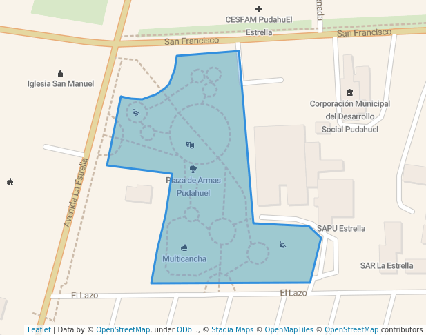 Plaza de Armas Pudahuel in Pudahuel | Map and Routes