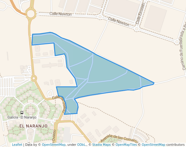 Parque del Norte in Leganés | Map and Routes