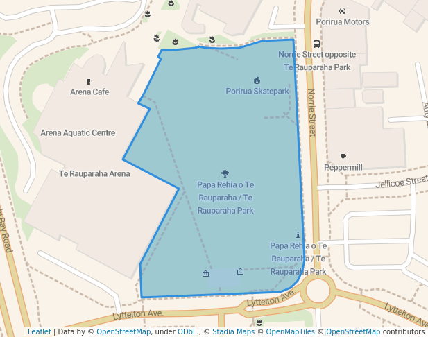 Te Rauparaha Park in Porirua | Map and Routes