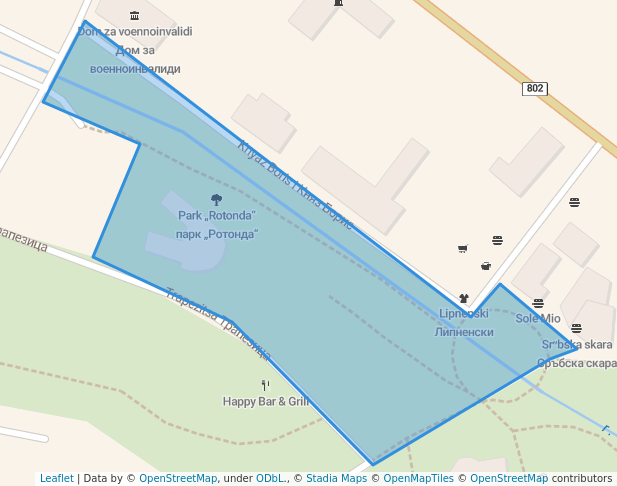 Park „Rotonda“ in Bankya | Map and Routes