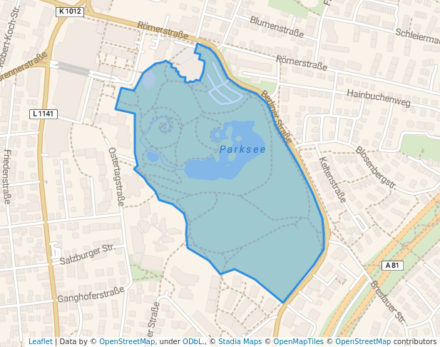 Stadtpark in Leonberg | Map and Routes