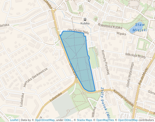 Park imienia Obrońców Helu in Bolesławiec | Map and Routes