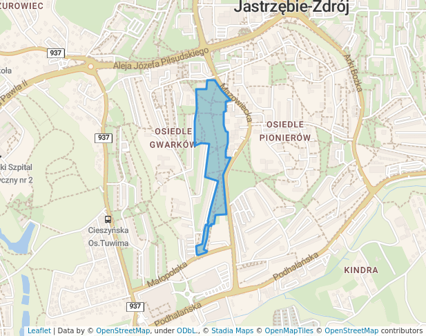 Jar Południowy in Jastrzębie-Zdrój | Map and Routes