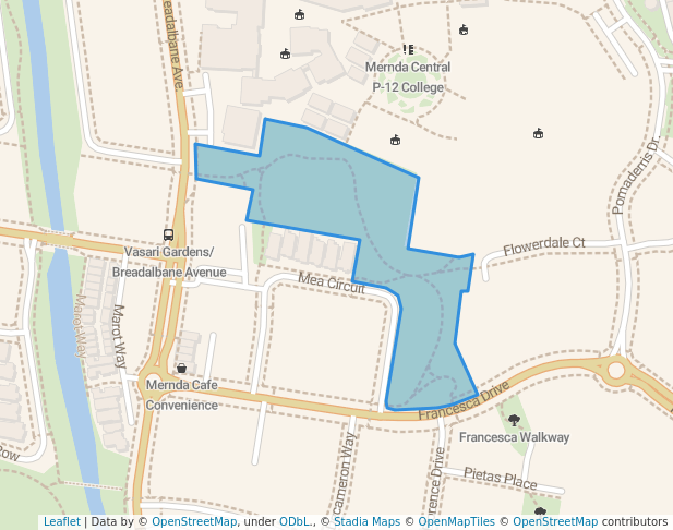 Francesca Park in Mernda | Map and Routes