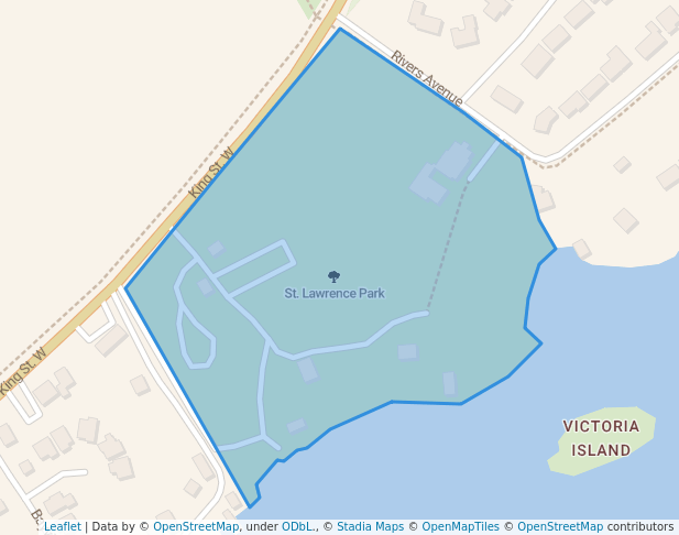 St. Lawrence Park in Brockville | Map and Routes