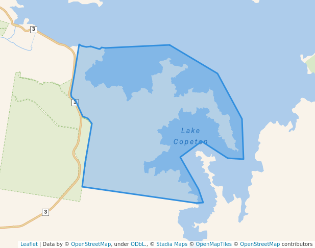 Copeton Waters State Park in Bundarra | Map and Routes