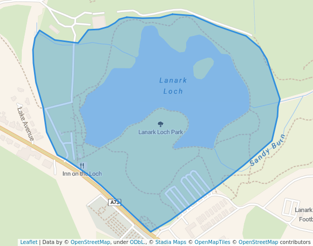 Lanark Loch Park in Lanark | Map and Routes