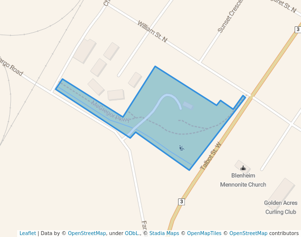 McGregor Park in Blenheim | Map and Routes