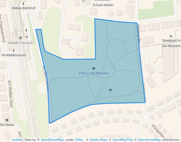 Park in der Ritzbach in Idstein | Map and Routes