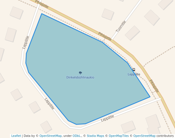 Dinkelsbühlinaukio in Borgå | Map and Routes