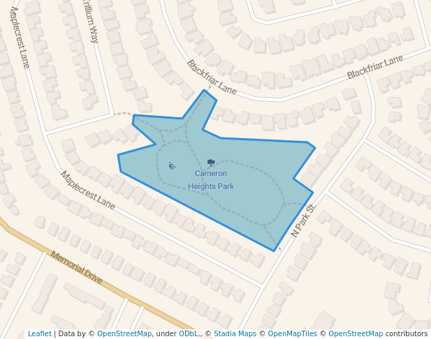 Cameron Heights Park in Brantford | Map and Routes