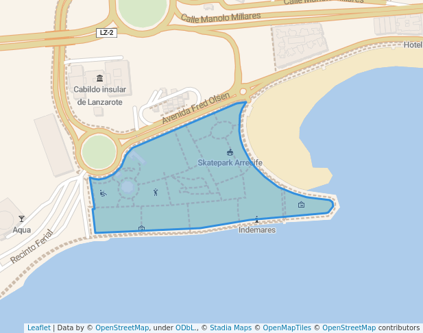 Parque Temático in Arrecife | Map and Routes