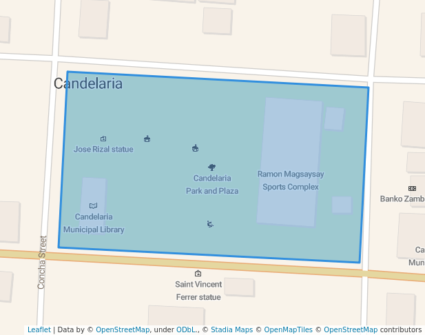 Candelaria Park and Plaza in Candelaria | Map and Routes