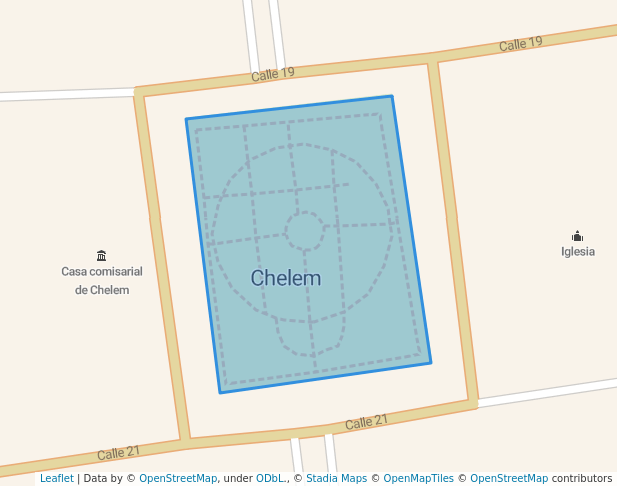 Parque principal de Chelem in Chelem | Map and Routes