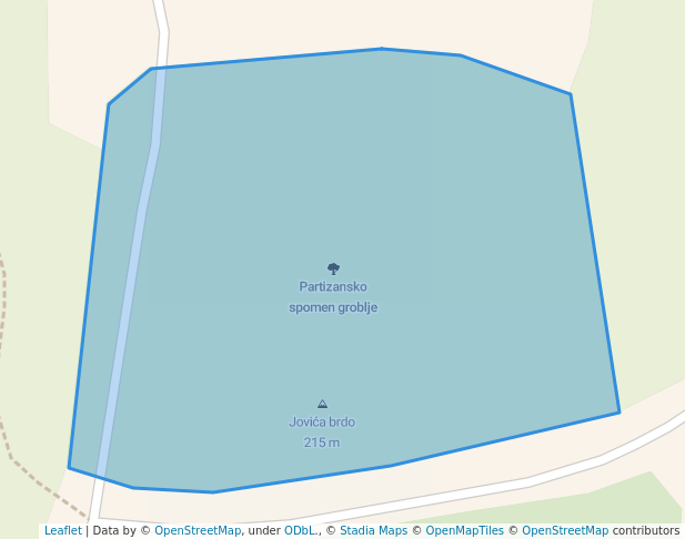 Partizansko spomen groblje in Donja Trnova | Map and Routes