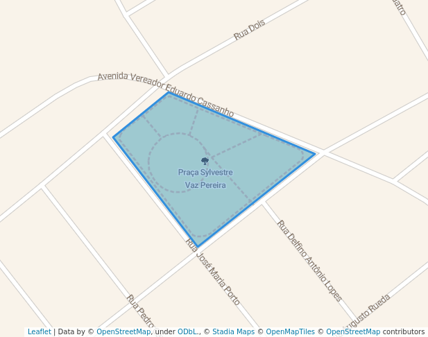 Praça Sylvestre Vaz Pereira in Piraju | Map and Routes