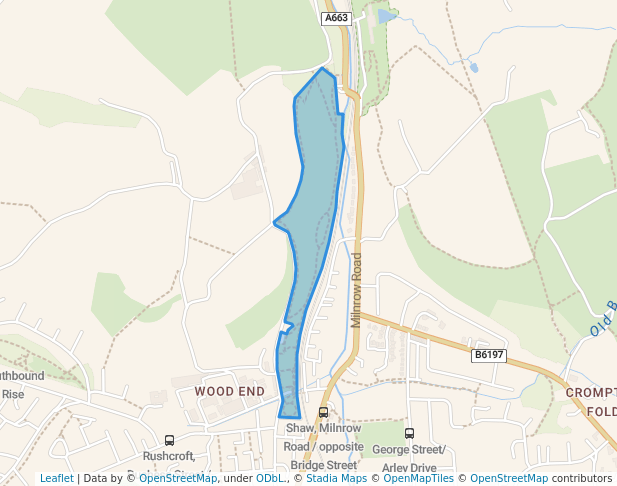 Dunwood Park in Shaw | Map and Routes