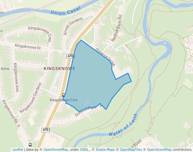 Dovecot Park in Edinburgh | Map and Routes