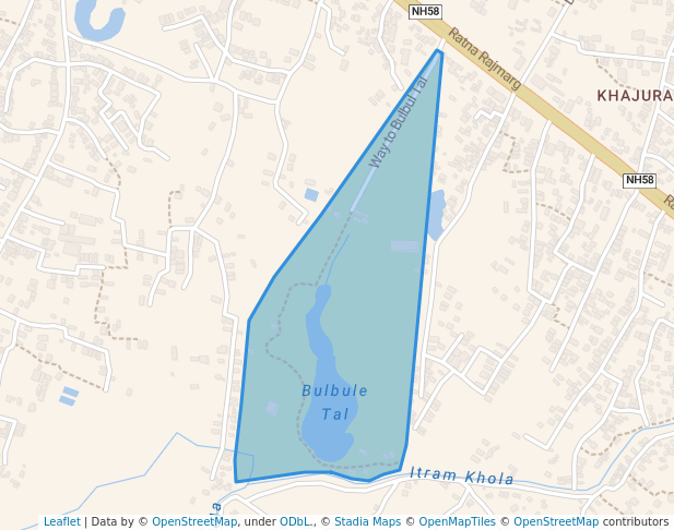 Bulbule Tal Park in Birendranagar | Map and Routes