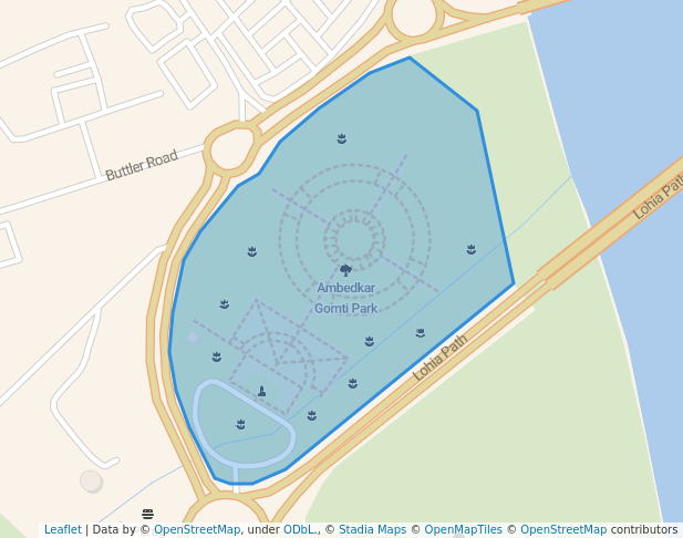 Ambedkar Gomti Park in Lucknow | Map and Routes