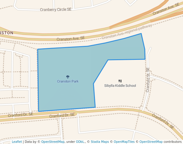 Cranston Park in Calgary | Map and Routes