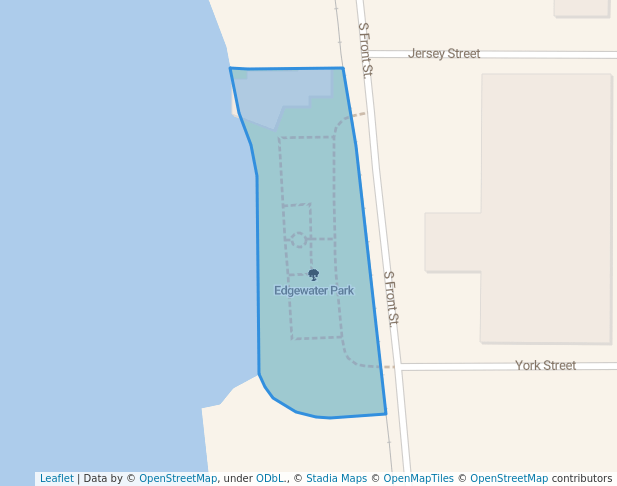 Edgewater Park in Quincy | Map and Routes