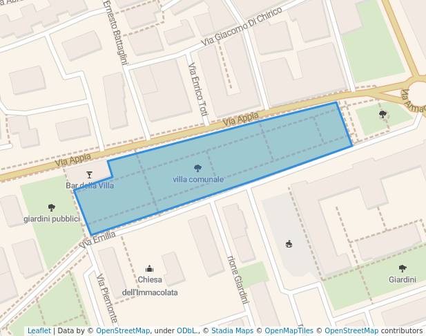villa comunale in Venosa | Map and Routes